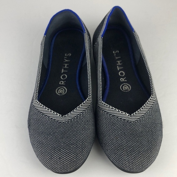 Rothy's | Shoes | Rothys The Flat Charcoal Round Toe Ballet Flat 75 ...